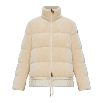 Moncler Cedre Jacke mit Wollbesatz - - Jackets - Damen - Beige - XL
