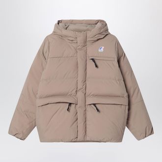 K-Way P. Le Vrai 4.0 Aurele Heavy Warm Jacke in Beige Taupe
