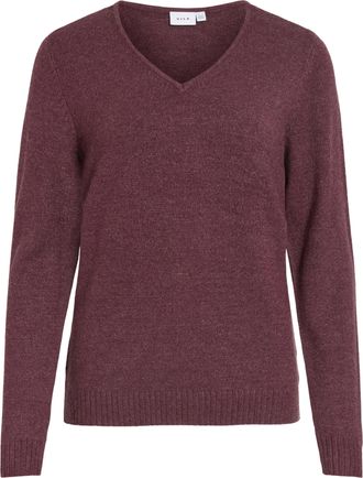 Vila Viril V-Neck L/S Knit Top - Noos