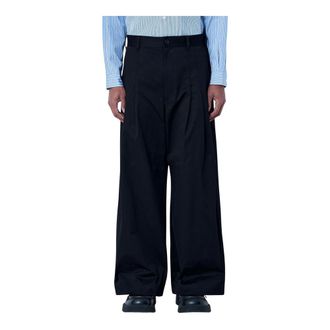 Comme Des Gar&ccedil;ons Homme, Pantalons, Noir, Taille: S Pantalon large pliss&eacute;