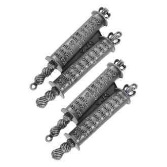 DOITOOL Metall T&uuml;rrolle mit Schriftrolle 2 Loch Antik Judaica T&uuml;rrolle Dekorative Wohnraum Dekoration und Religi&ouml;ses Schutzornament