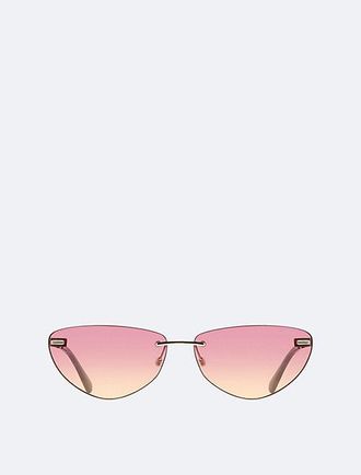 Calvin Klein Sonnenbrille Katzenauge Ckj25208s - Gold/purple To Sand - Damen - OS