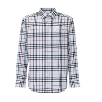 Burberry Homme, Chemises, Bleu, Taille: XS Chemise en coton &agrave; carreaux Chalcroft