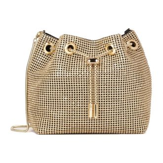 Kazar Goldene gl&auml;nzende Kettenhandtasche - - Bags - Damen - Gelb - ONE SIZE