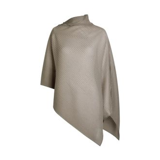 Issey Miyake Femme, Blouses et Chemises, Gris, Taille: 40 FR Sheer Scarf Pleats Shirt
