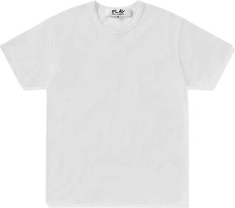 Comme Des Gar&ccedil;ons Femme, Tops, Blanc, Taille: 34 FR Small Heart Play T-Shirt