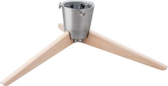 Stelton Christbaumst&auml;nder, Aluminium/Buche