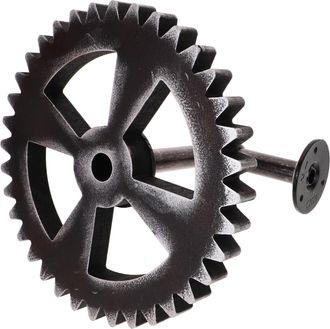 Valiclud Zahnradf&ouml;rmiges Wandregal aus Robustem Metall Rustikales Vintage H&auml;ngeregal mit Gro&szlig;em Fassungsverm&ouml;gen Platzsparendes Aufbewahrungsregal f&uuml;r Bad Schl