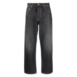 Golden Goose Wide Leg Washed Jeans - - Jeans - Herren - Schwarzk - W30