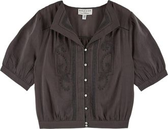 Emile Et Ida Blouse Brunelle Brod&eacute;e Emile et Ida