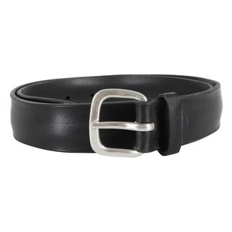 Orciani Schwarzer Bull Soft Leder G&uuml;rtel - - Accessories - Herren - Schwarzk - 105 CM