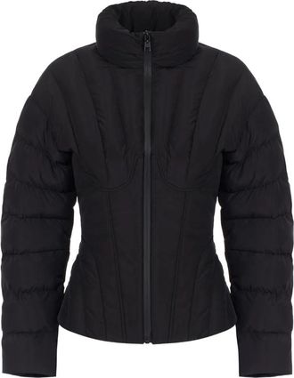 Elisabetta Franchi Down Jacket In Voile Fabric