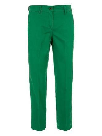 Jacob Cohen pantalon &agrave; patch logo - Vert