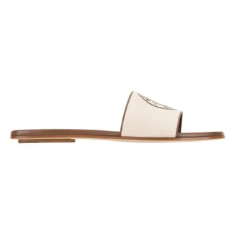 Burberry Femme, Chaussures, Blanc, Taille: 40 EU Tongs