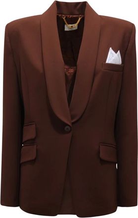 Elisabetta Franchi Femme, Vestes, Brun, Taille: 46 FR Tailleur WO Veste + Pantalon