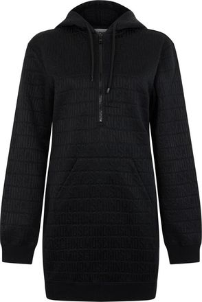 Moschino Femme, Robes, Noir, Taille: 36 FR Robe noire &agrave; capuche, polyvalente et confortable
