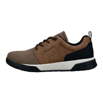 Bugatti Schn&uuml;rsneaker mit Mesh-Eins&auml;tzen - - Shoes - Herren - Braun - 42 EU