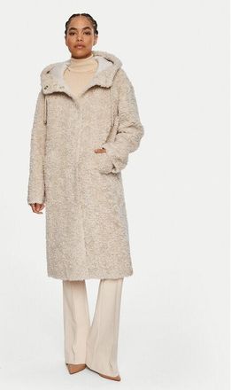 Luisa Spagnoli Fellmantel Serra 541290 Beige Oversize