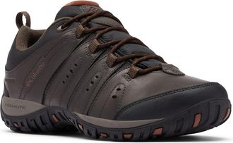 Columbia Woodburn II WP wasserdichte Wanderschuhe für Herren, Braun (Cordovan x Cinnamon), 41.5 EU