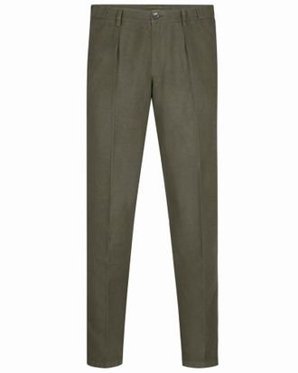 Profuomo Chino aus Baumwolle, Leinen und Lyocell mit Bundfalte in