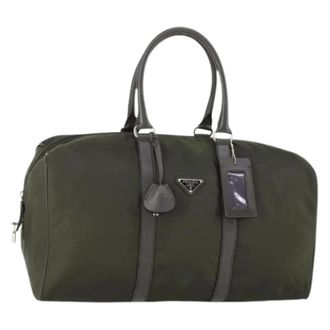Prada Sac week-end pr&eacute;-poss&eacute;d&eacute; - Femme - Pre-owned - Noir - Taille: ONE Size