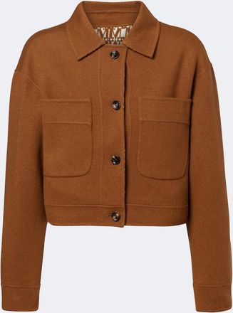 Max Mara Veste r&eacute;versible en laine et cachemire m&eacute;lang&eacute;s