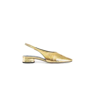 Aeyde Dua Laminated Leather Slingbacks