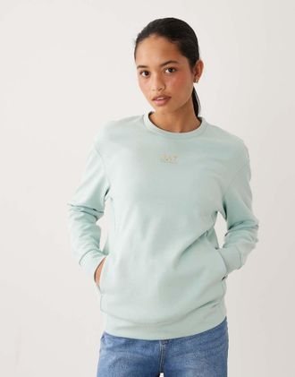 Emporio Armani Sweatshirt in Hellblau mit Logo