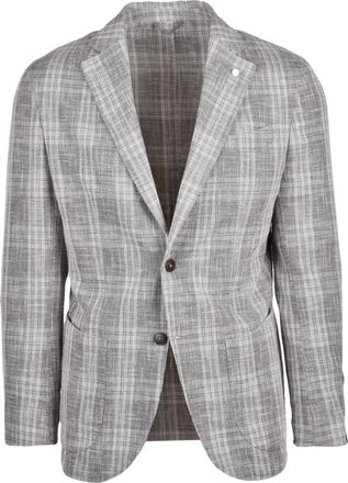 Luigi Bianchi Mantova Homme, Vestes, Gris, Taille: XL Giacca sfiancata
