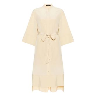 Joseph Crepe de Soie Maxikleid - - Dresses - Damen - Beige - 2XS