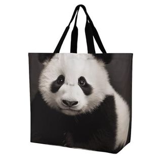Generic Adorable Panda Noir Et Blanc Sac Fourre-Tout D&eacute;contract&eacute; Sacs L&eacute;ger Sac A Main Femme Pour Plage Gym Quotidienne