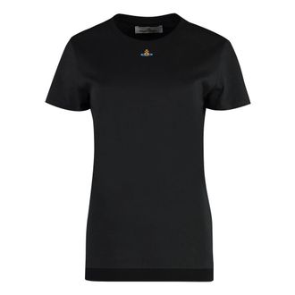 Vivienne Westwood Orb Peru T-Shirt - - Tops - Damen - Schwarzk - XS