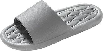 Generic Pantoufles plates confortables &agrave; s&eacute;chage rapide pour couples - Semelle souple - Antid&eacute;rapantes - Respirantes - Pour homme - Taille 42, gris, 39 2/3 EU