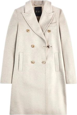 Fay Femme, Manteaux, Beige, Taille: 38 FR cappotti e trench poliestere
