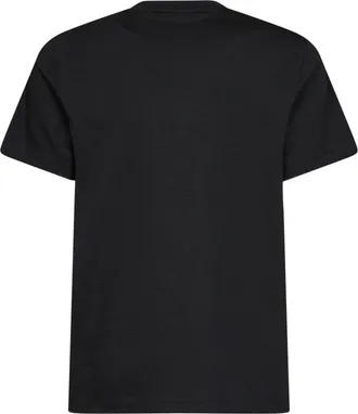Moncler Logo-Embroidered T-Shirt - Black