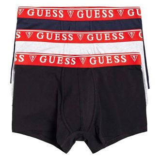 Guess Homme, Sous-v&ecirc;tements, Multicolore, Taille: M Pack de 3 boxers briefs