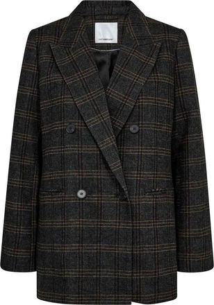 Co'Couture Femme, Vestes, Gris, Taille: 44 FR Blazer Gris Fonc&eacute; Style Valeriecc