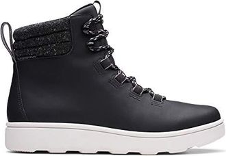 Clarks Homme Step Explor Hi Botte de Neige, Noir, 45 EU