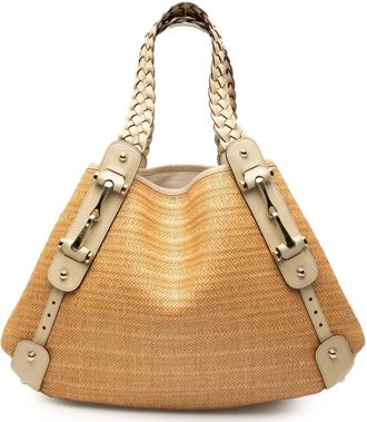 Gucci Hobo Bags - Raffia Pelham Shoulder Bag - Gr. unisize - in Braun - für Damen