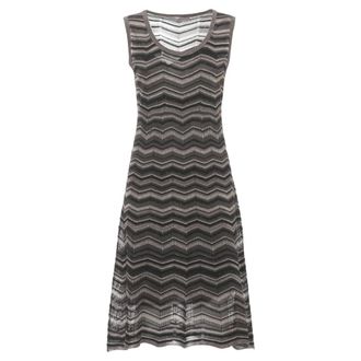 D.exterior Femme, Robes, Brun, Taille: 36 FR Knitted Viscose Dress