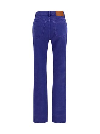Chlo&eacute; Straight-leg Cotton Denim Jeans - Blue