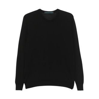 Kiton Homme, Pulls, Noir, Taille: L Pull Col Rond en Laine