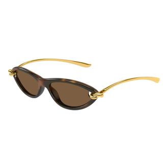 Bottega Veneta Knot Cat Eye Sonnenbrille - - Accessories - Damen - Braun - 56 MM