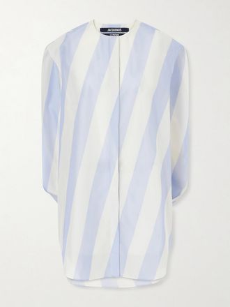Jacquemus Berlingot Striped Cotton-blend Shirt Dress - Multi