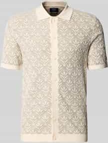 Mc Neal Strickshirt mit Polokragen und durchgehender Knopfleiste