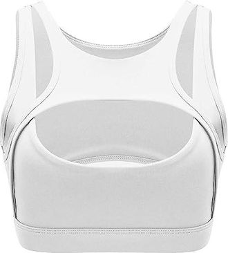 Generic Soutien-gorge de sport 2026 pour femme - Solide et r&eacute;sistant aux chocs - D&eacute;bardeurs de yoga et de fitness, blanc, S