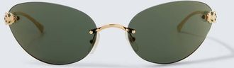 Cartier Cat-Eye-Sonnenbrille Panth&egrave;re de Cartier
