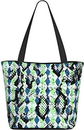 AOOEDM Skin-Pattern Of Snake Ladies Shopping Bag 13x11x7in.Le cadeau parfait pour la Saint-Valentin.Cest de la Saint-Valentin pour maman, fille, &eacute;pouse, etc