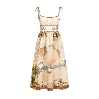 Zimmermann Mahon Picnic Midi Dress - - Dresses - Damen - Mehrfarbig - M