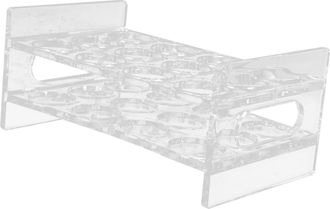 Valiclud Acryl Runder Shotglas Halter Becherhalter für Bar Theke Transparent Stabil Praktisch für Kneipen Cafés